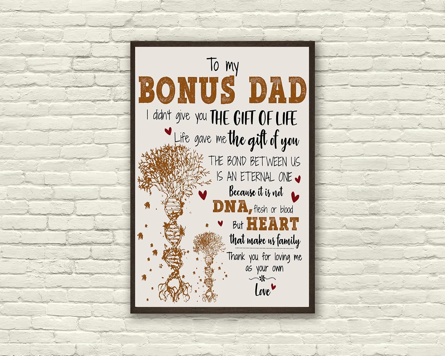 Amazon.com: Retro Metal Tin Sign 12 X 16 Inches to My Bonus Dad Vintage ...
