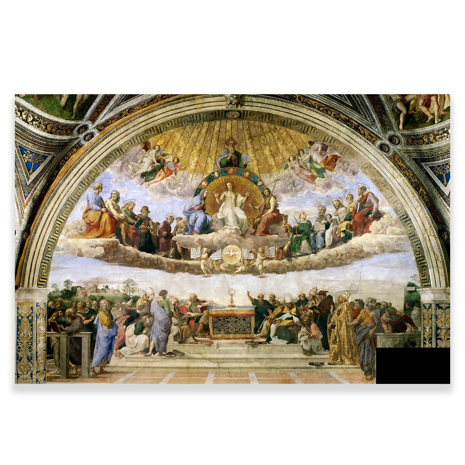 Amazon.com: Disputation of the Holy Sacrament Canvas Poster by Raphael ...