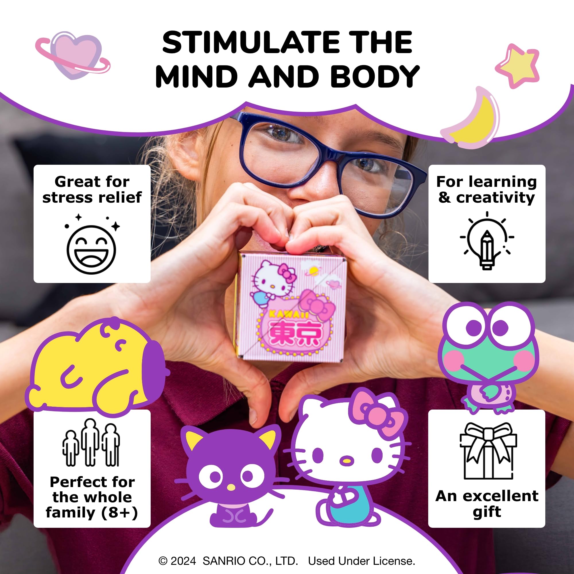 Snapklik.com : SHASHIBO Hello Kitty & Friends Shape Shifting Box - STEM Magnetic Fidget Cube ...