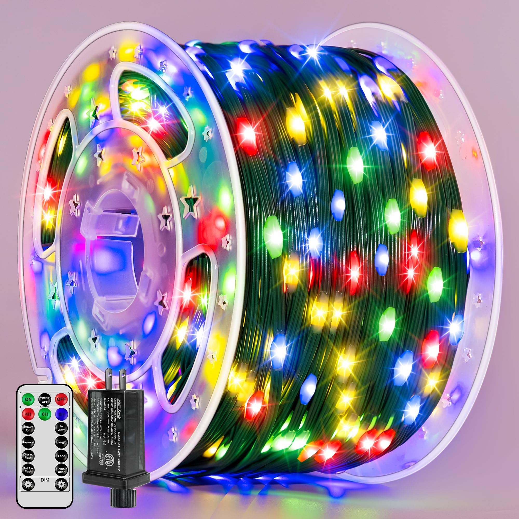 BrightChristmas Christmas Lights 1200 LED 394 FT, Waterproof Outdoor ...