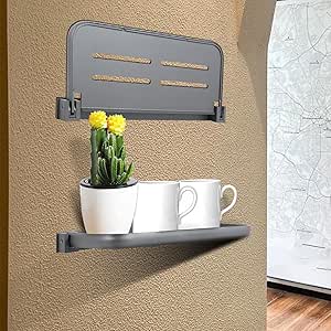 2Pcs RV Foldable Shelf, RV Aluminum Drop Down Shelf, Space Saving Fold ...