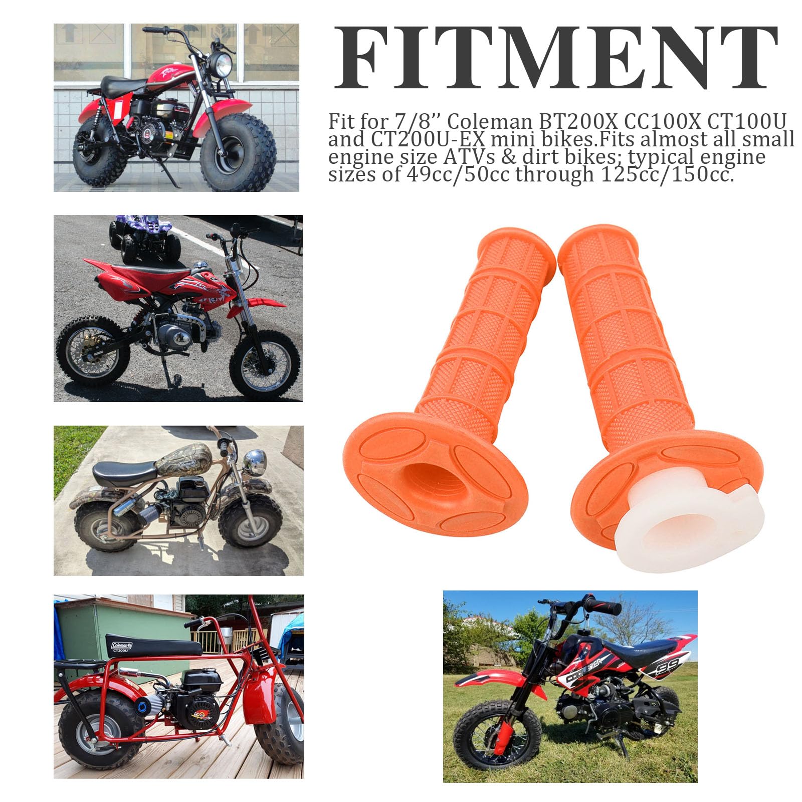 Snapklik.com : 7/8" Mini Bike Throttle Twist Grip Throttle Handle Grips ...
