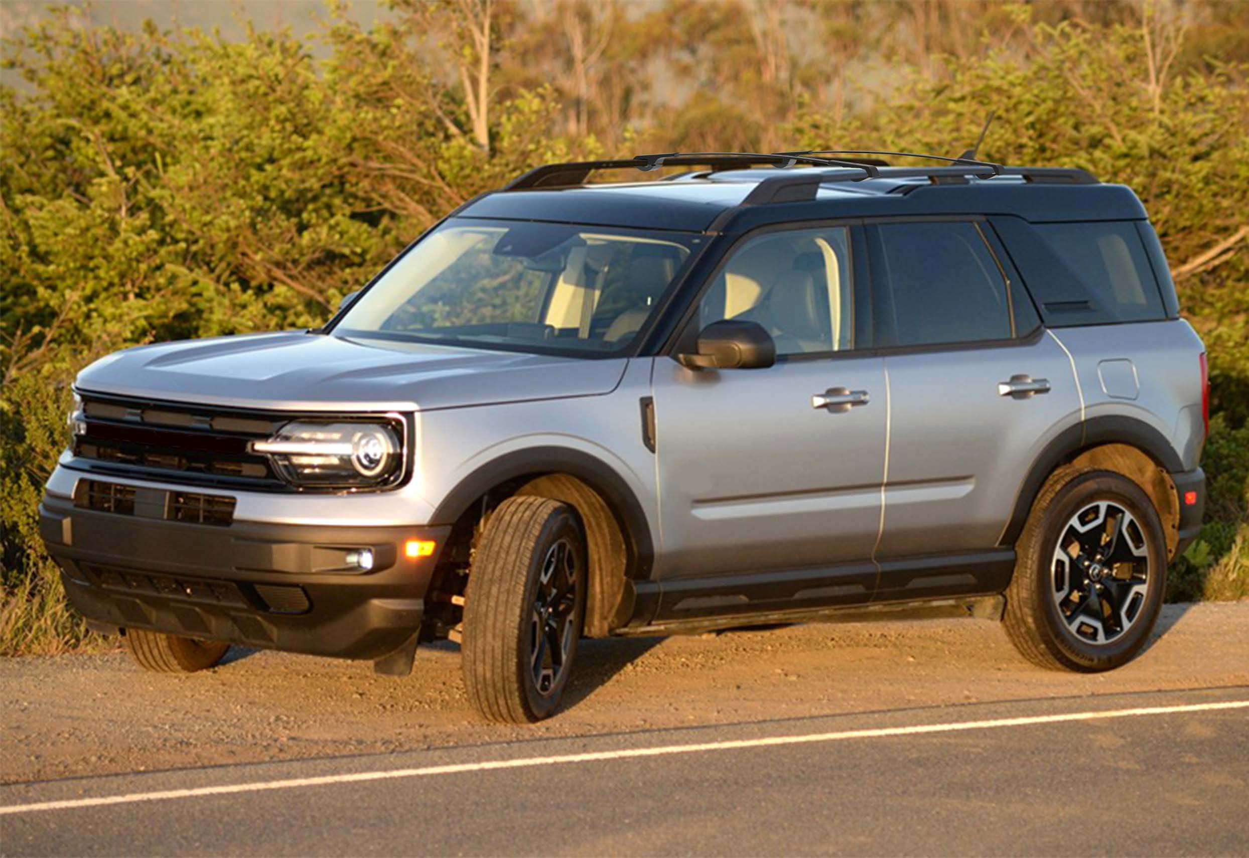 Buy Black Cross Bars fit for Ford Bronco Sport 2020 2021 2022 (On Road ...