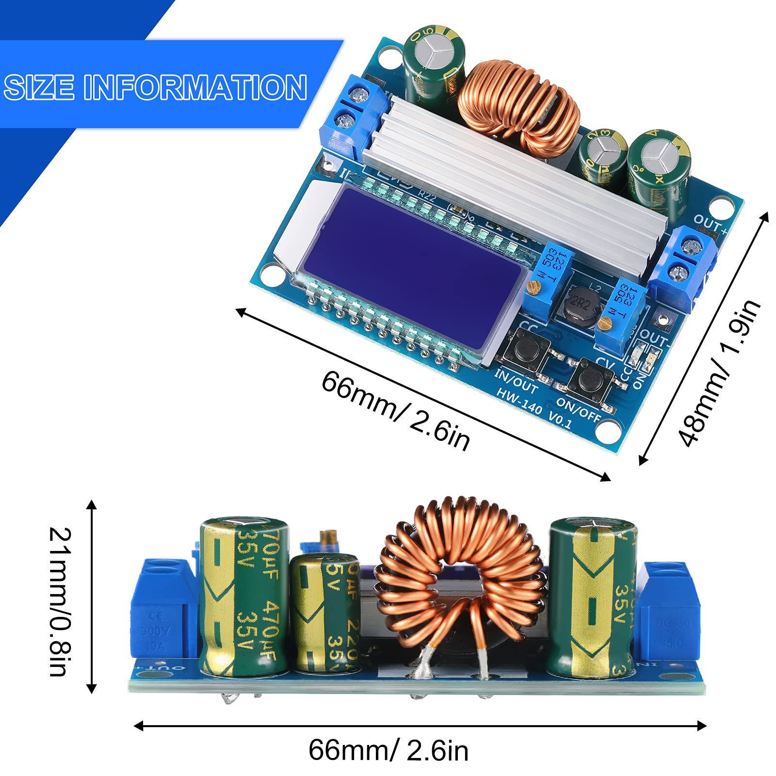 2 Pieces Buck Boost Converter Display Buck Boost Board DC 5 5 30V 12v 2-pieces-buck-boost-converter-display-buck-boost-board-dc-5-5-30v-12v