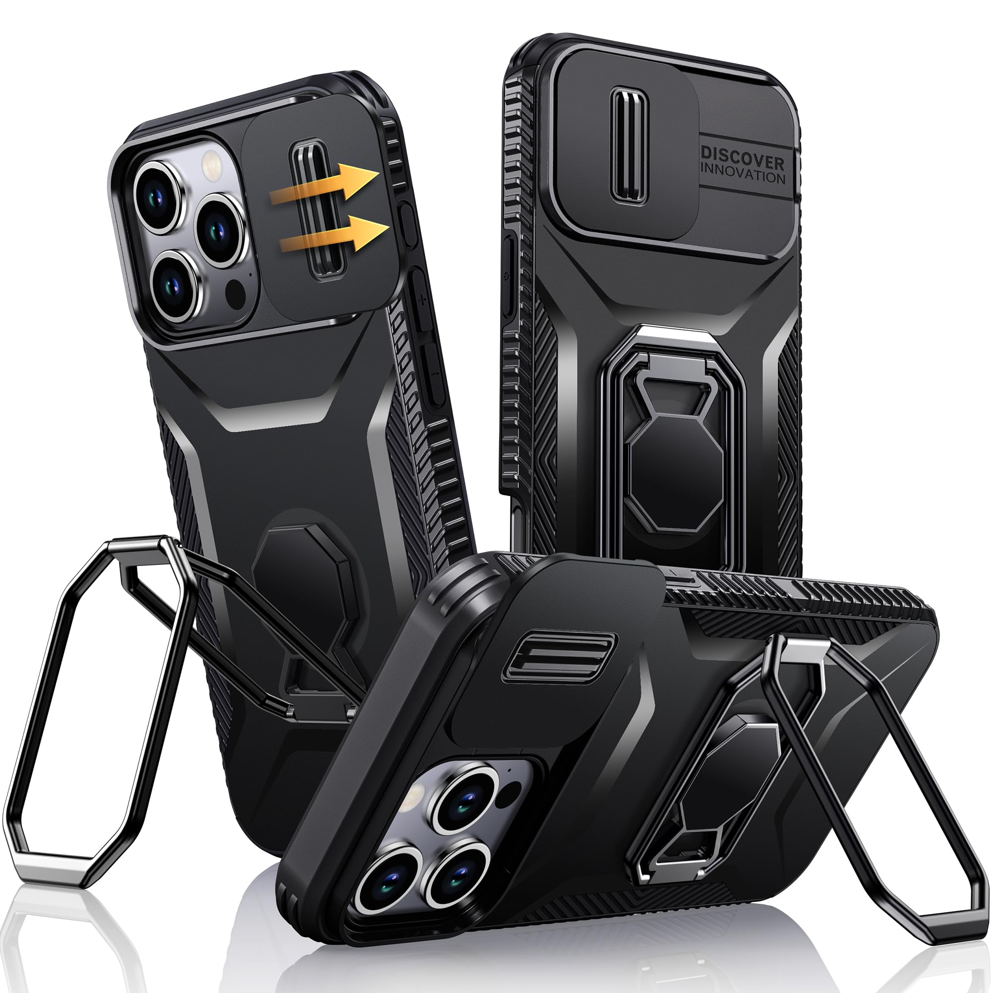 Amazon.com: XYZ for iPhone 16 Pro Case with Stand, Phone Case with ...