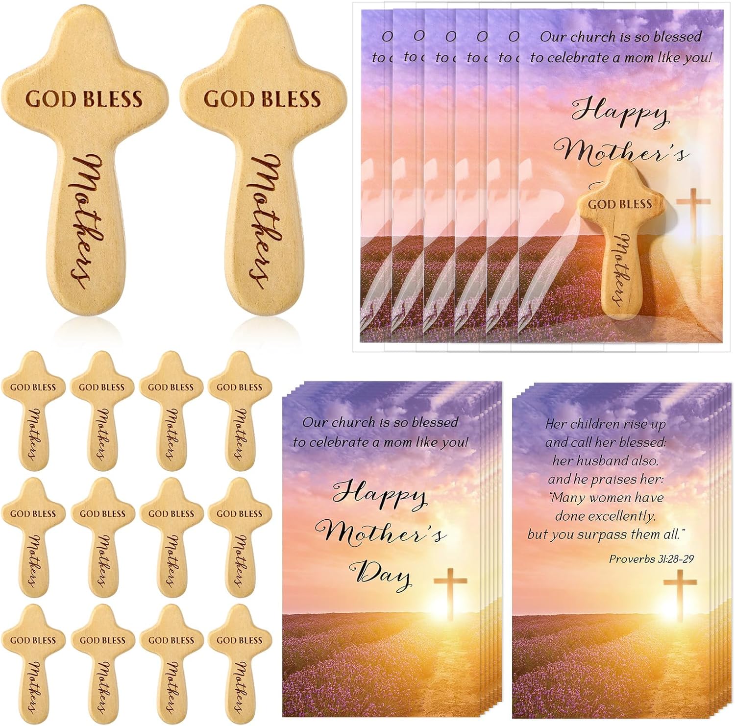 Amazon.com: CraftyDream 20 Sets Christmas Christian Gift for Mother Mom ...