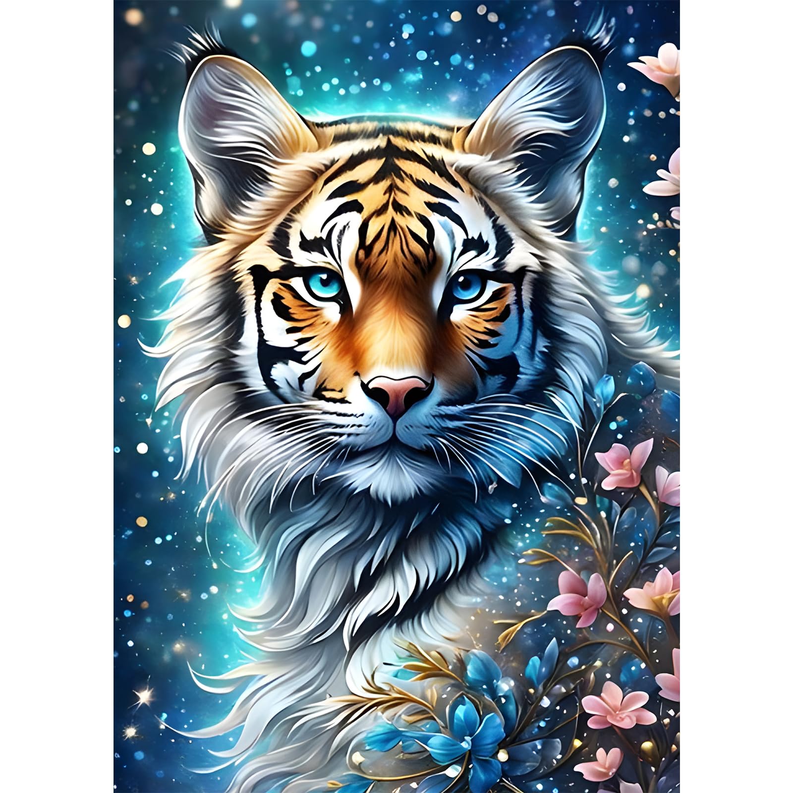 Amazon.com: DPHERO Tiger Diamond Painting Kits for Adults,5D Glowing ...