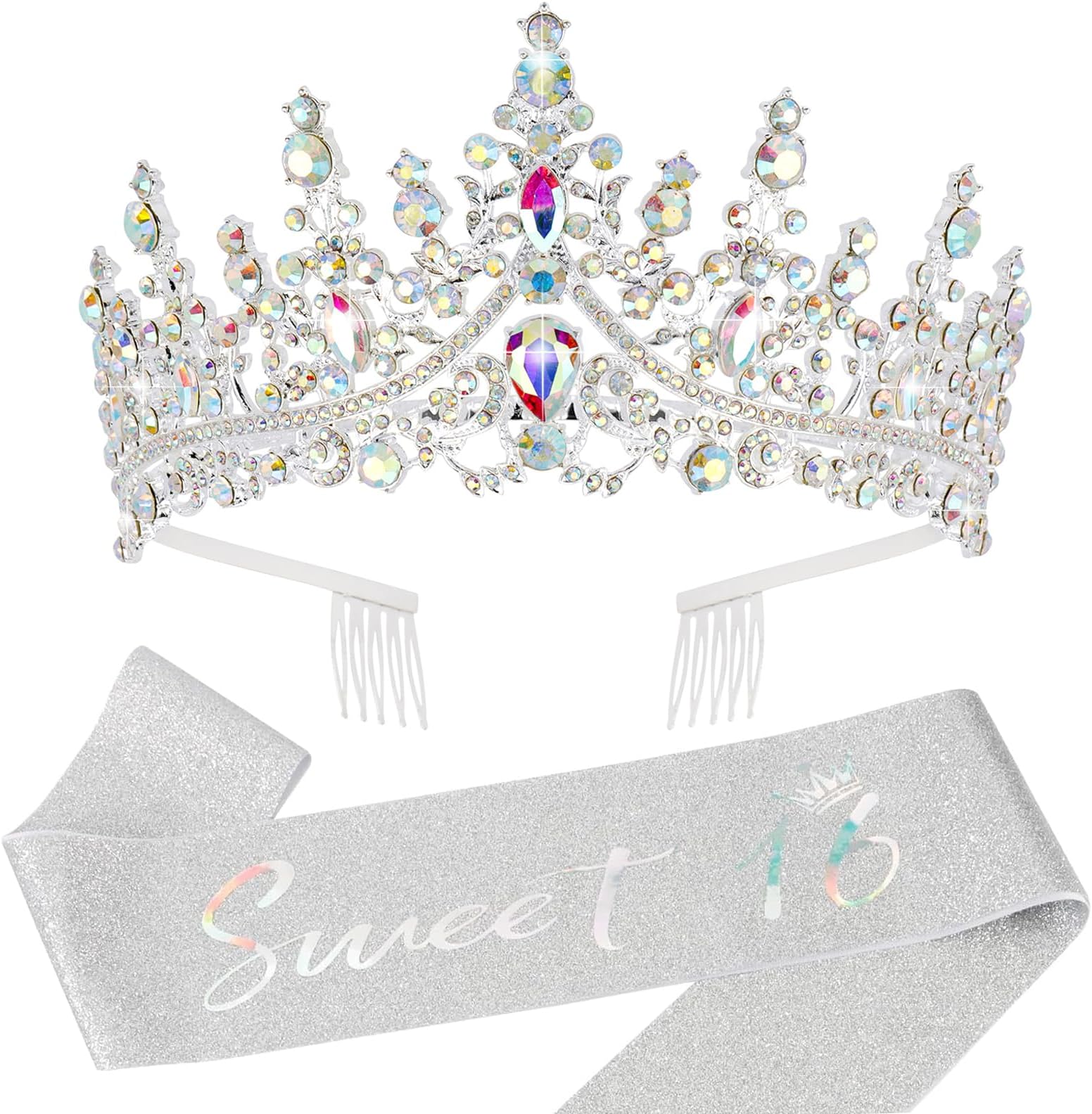 Amazon.com : YARIEW Sweet 16 Birthday Decorations for Girls, Sweet 16 ...