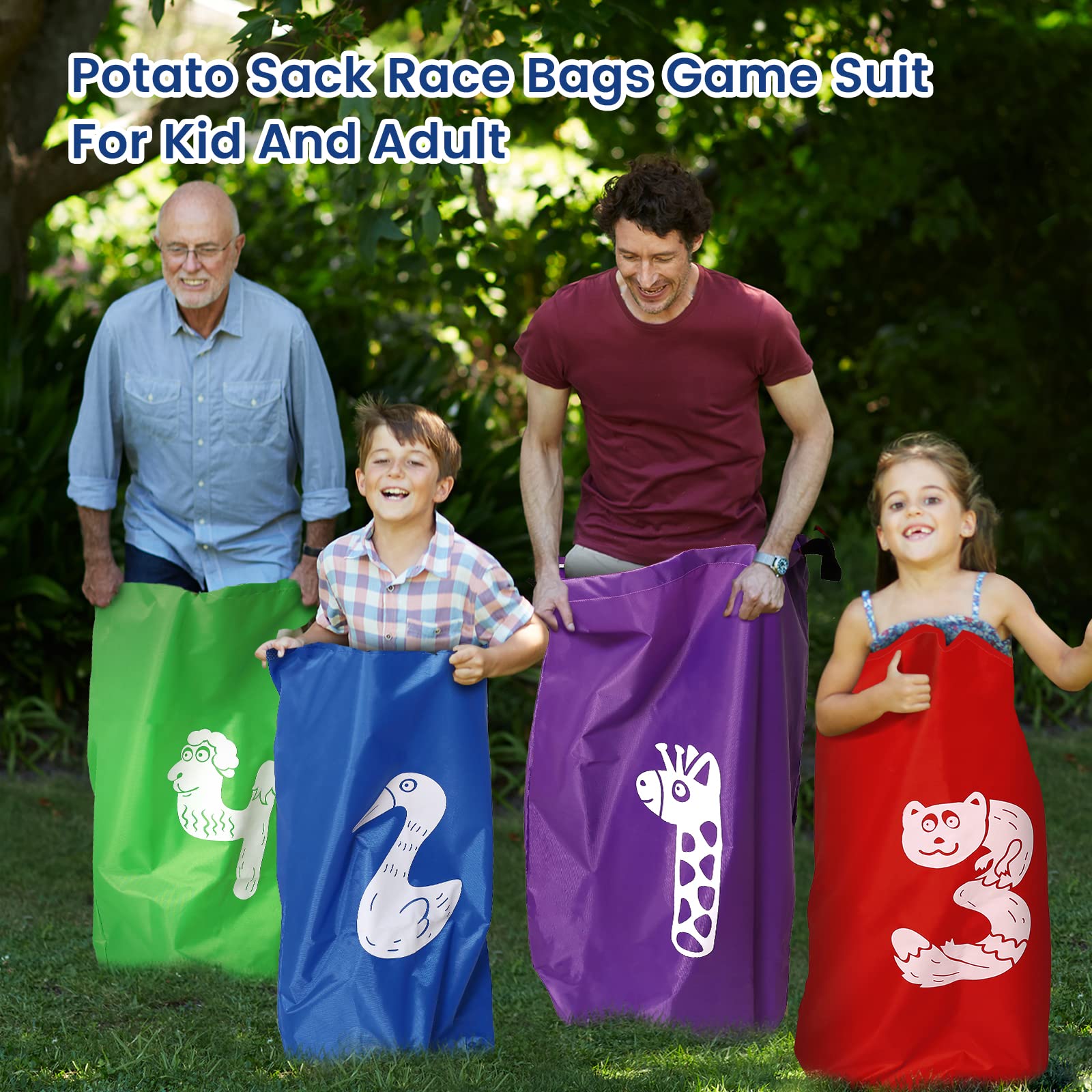 Snapklik.com : Skirfy 47PCS Carnival Games Potato Sack Race Bags For ...