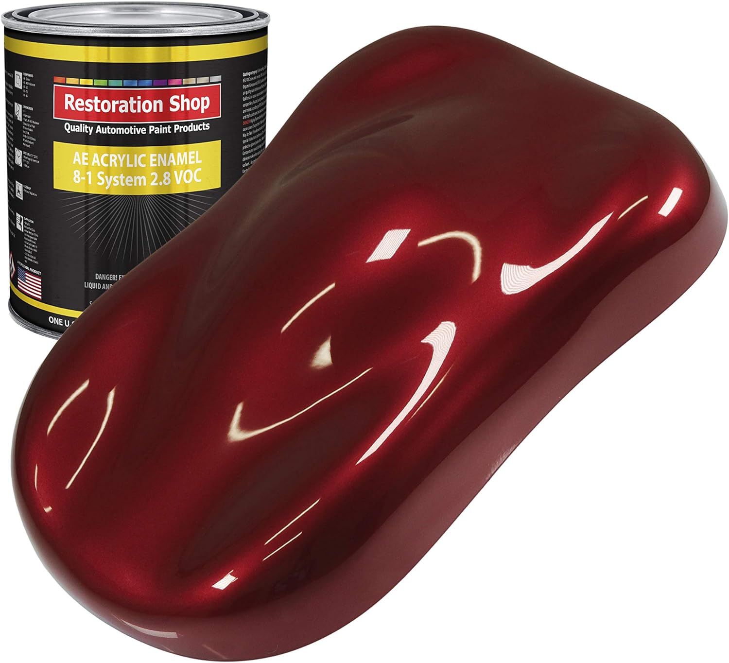 Amazon.com: Restoration Shop - Fire Red Pearl Acrylic Enamel Auto Paint ...