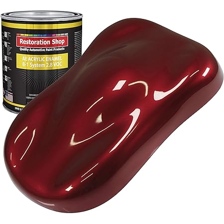 Amazon.com: Restoration Shop - Fire Red Pearl Acrylic Enamel Auto Paint ...