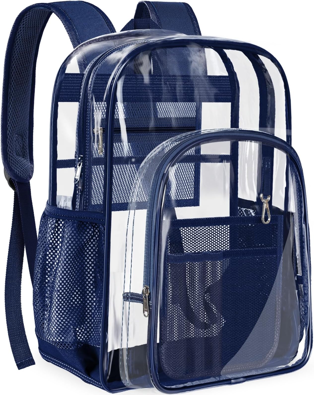 Amazon.com | GiMiUiTo Clear Backpack,Heavy Duty Clear Bookbag See ...