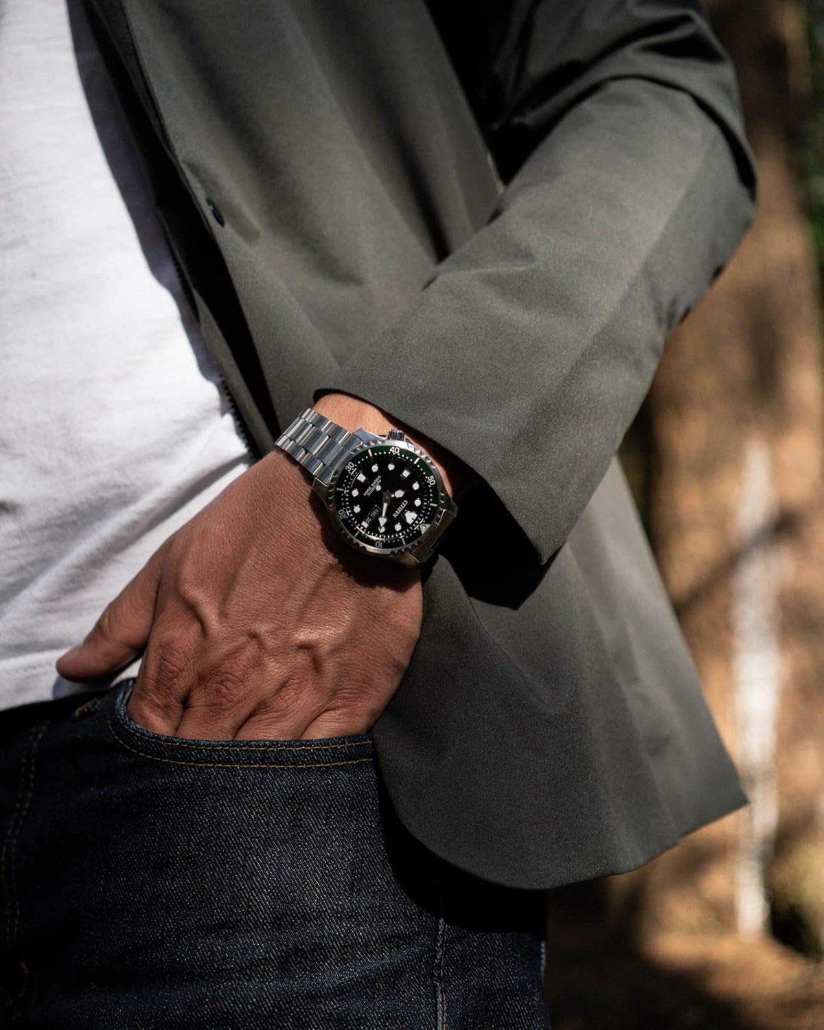 Citizen NY0084-89EE Analogue Watch with Stainless Steel Strap for Men ...