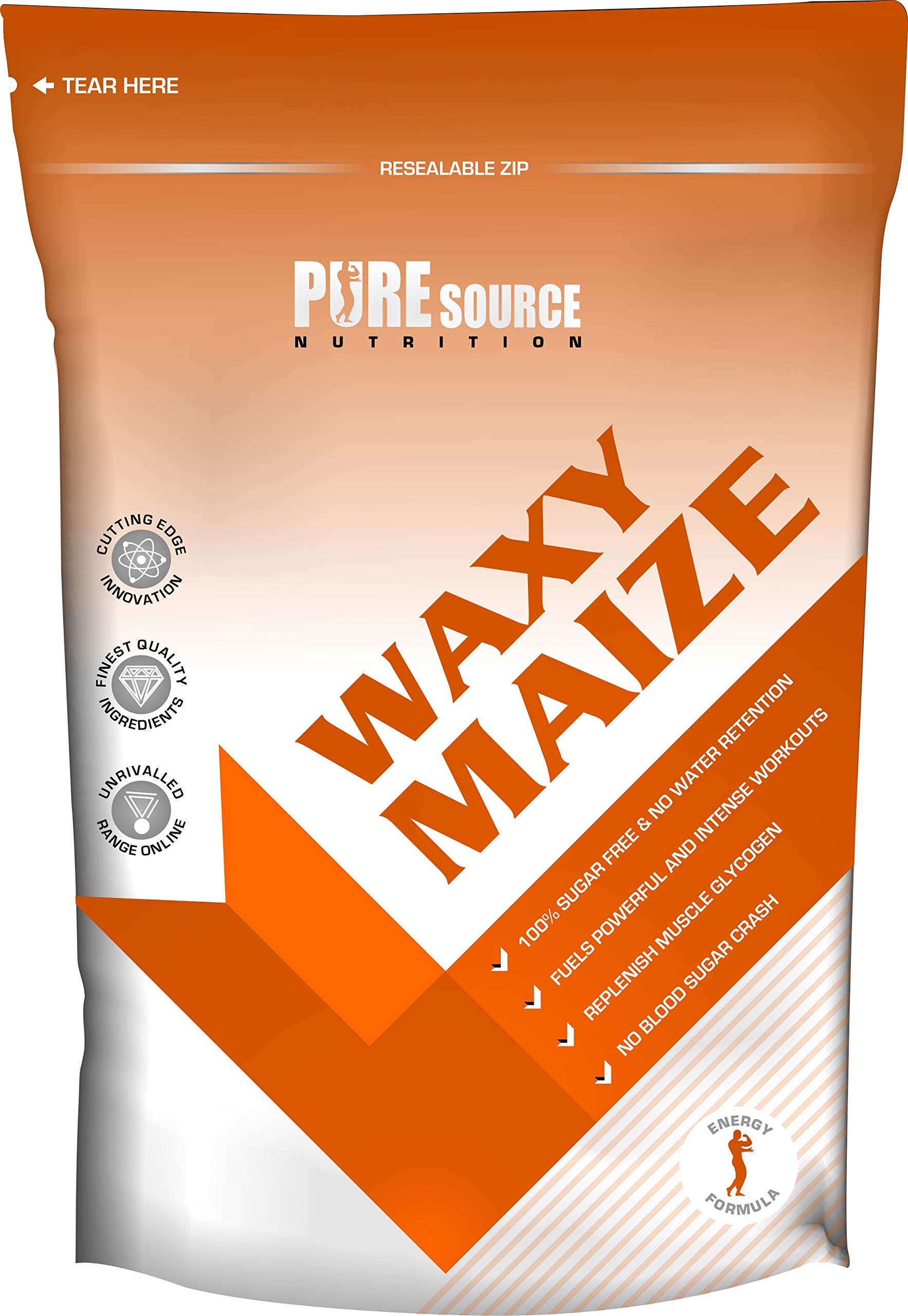 PSN 100% Pure Waxy Maize Starch Carbohydrate Recovery Powder 500g ...