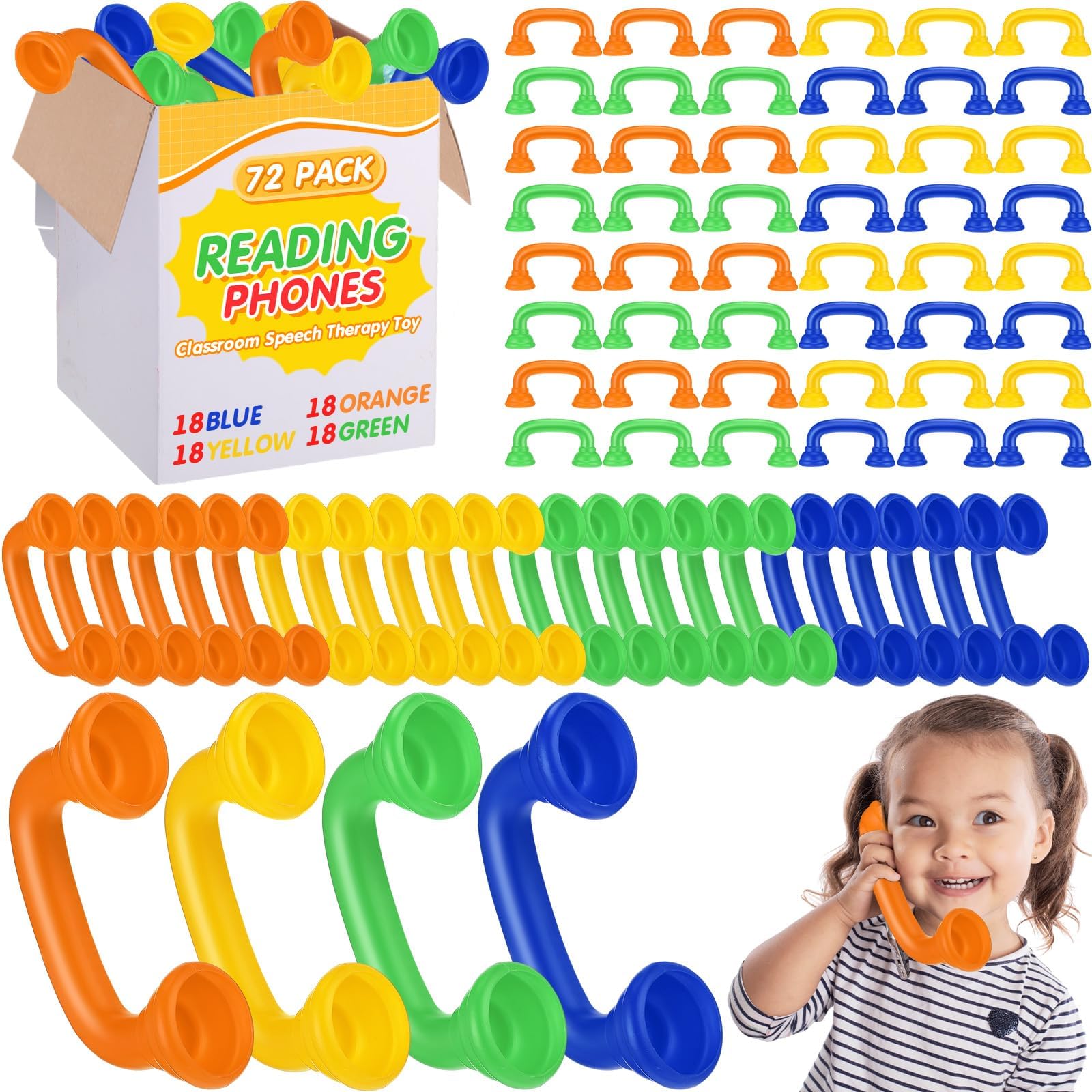 Amazon.com: Shappy Bulk Whisper Reading Phones for Classroom Auditory ...