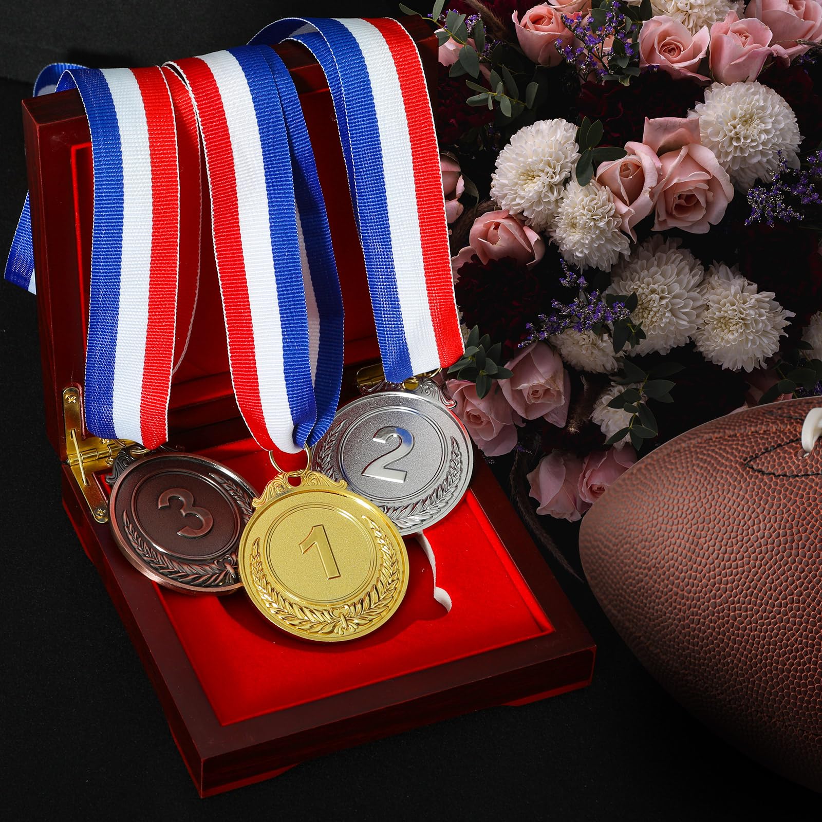 Winner Competition Medals Award Medals Set - Gold Silver Bronze Winner ...