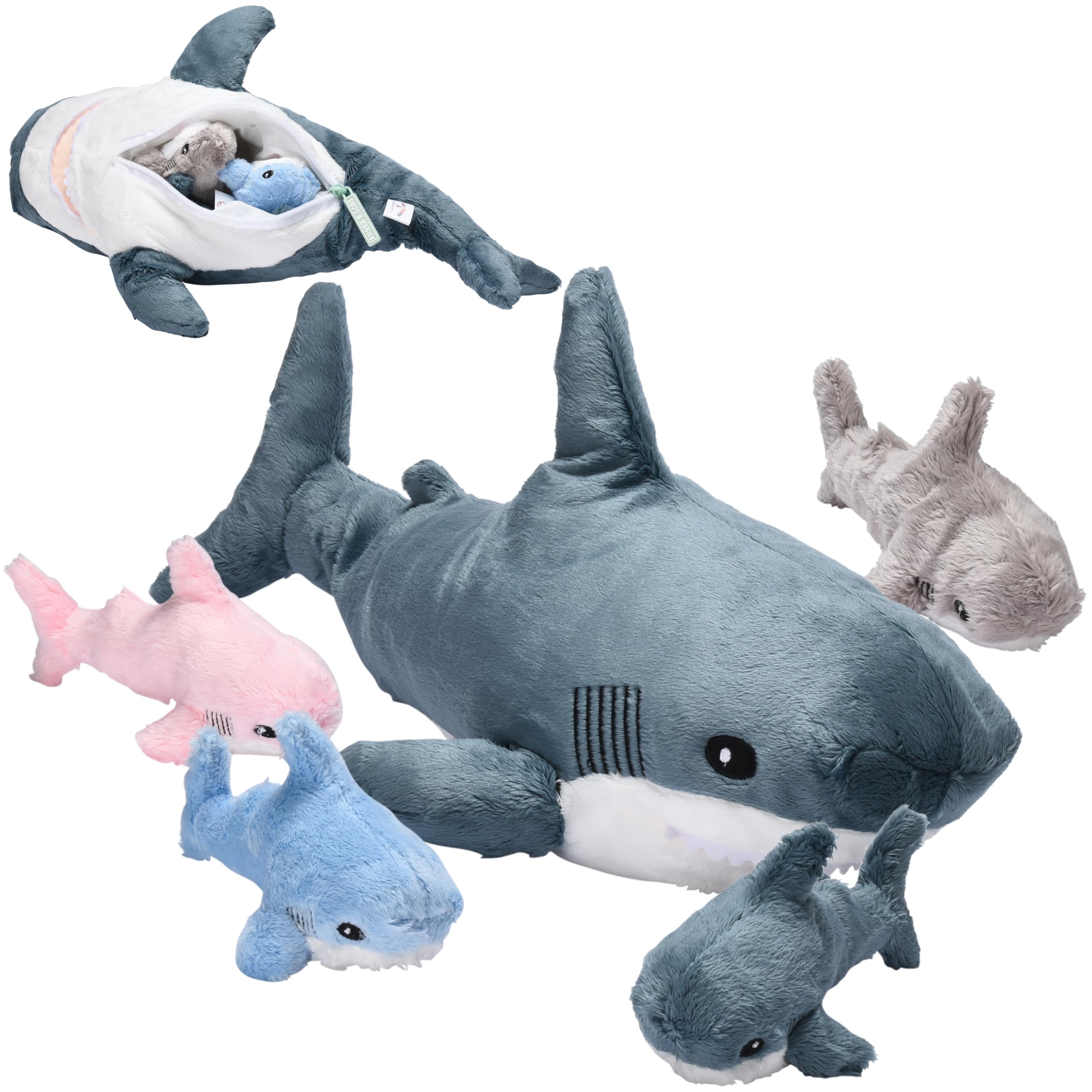 Amazon.com: Wonder Products Shark Plush - Shark Stuffed Animal - Baby ...