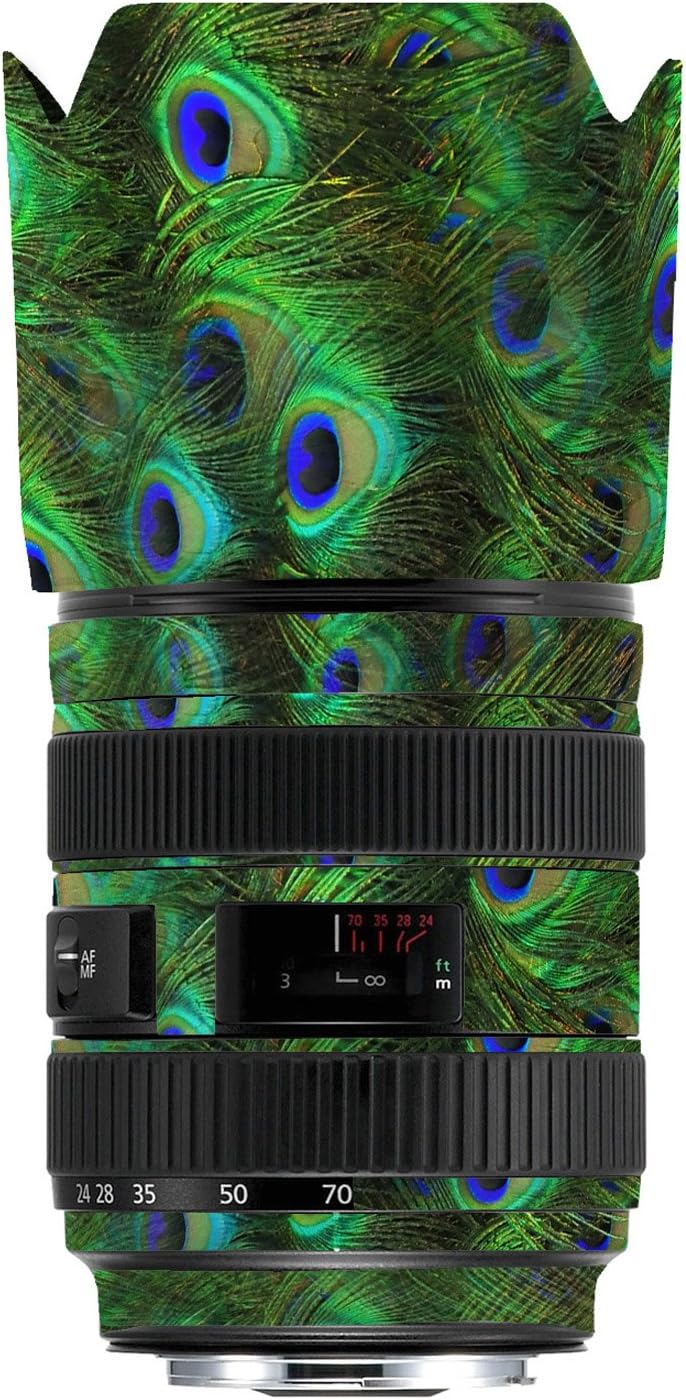 Amazon.com : LensSkins Peacock Bliss for Canon EF 24-70mm f/2.8L USM ...