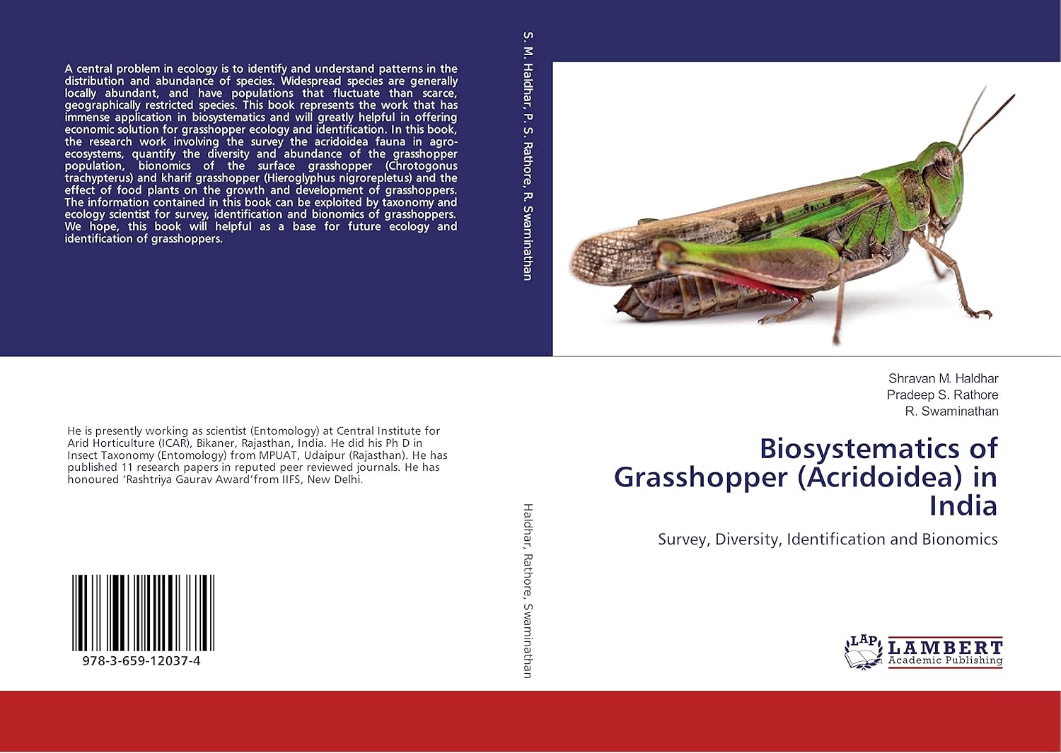 Biosystematics of Grasshopper (Acridoidea) in India: Survey, Diversity ...
