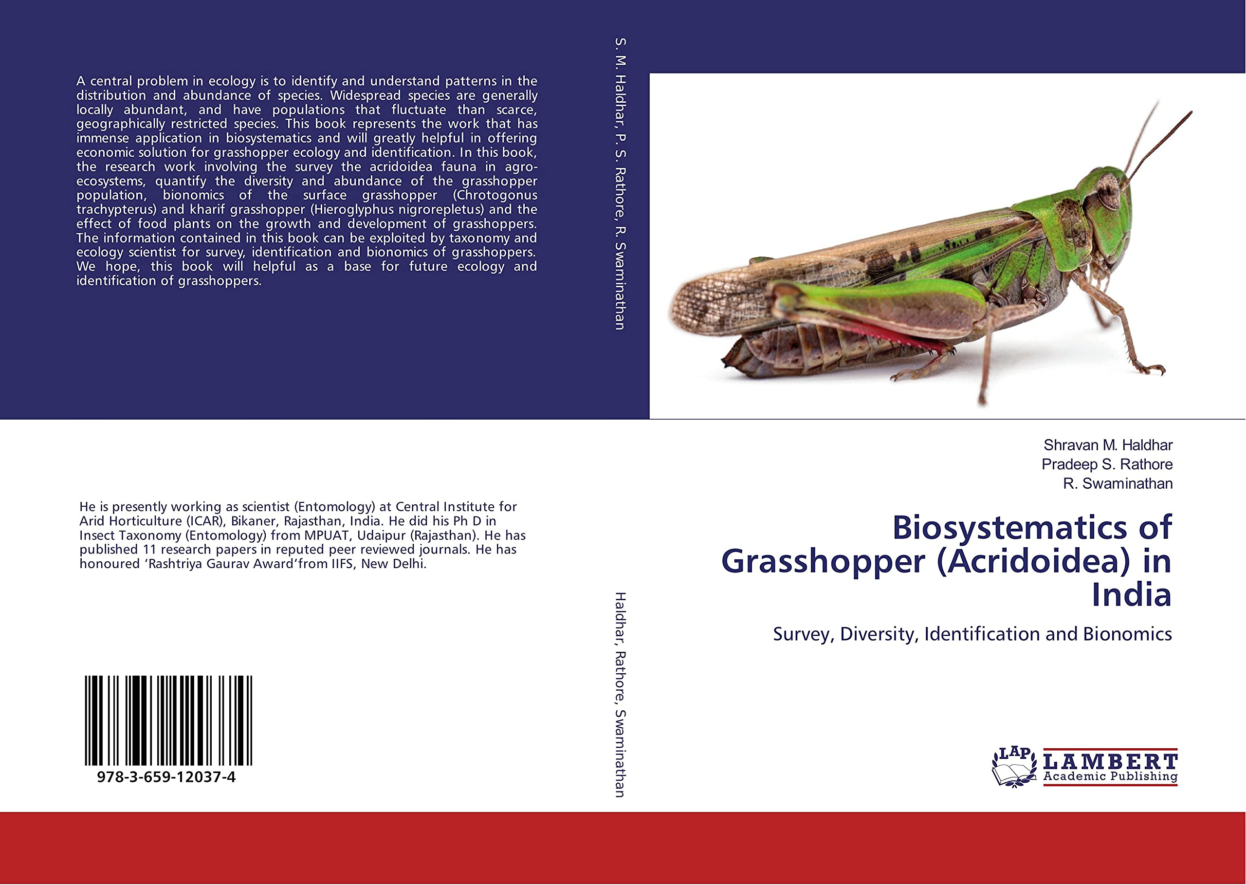 Biosystematics of Grasshopper (Acridoidea) in India: Survey, Diversity ...