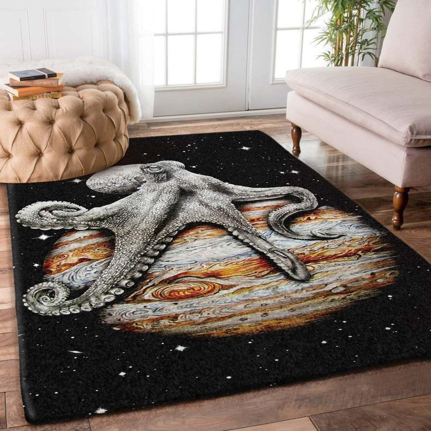 Amazon.com: Octopus Area Rug, Unique Giant Octopus Indoor Outdoor Mat ...