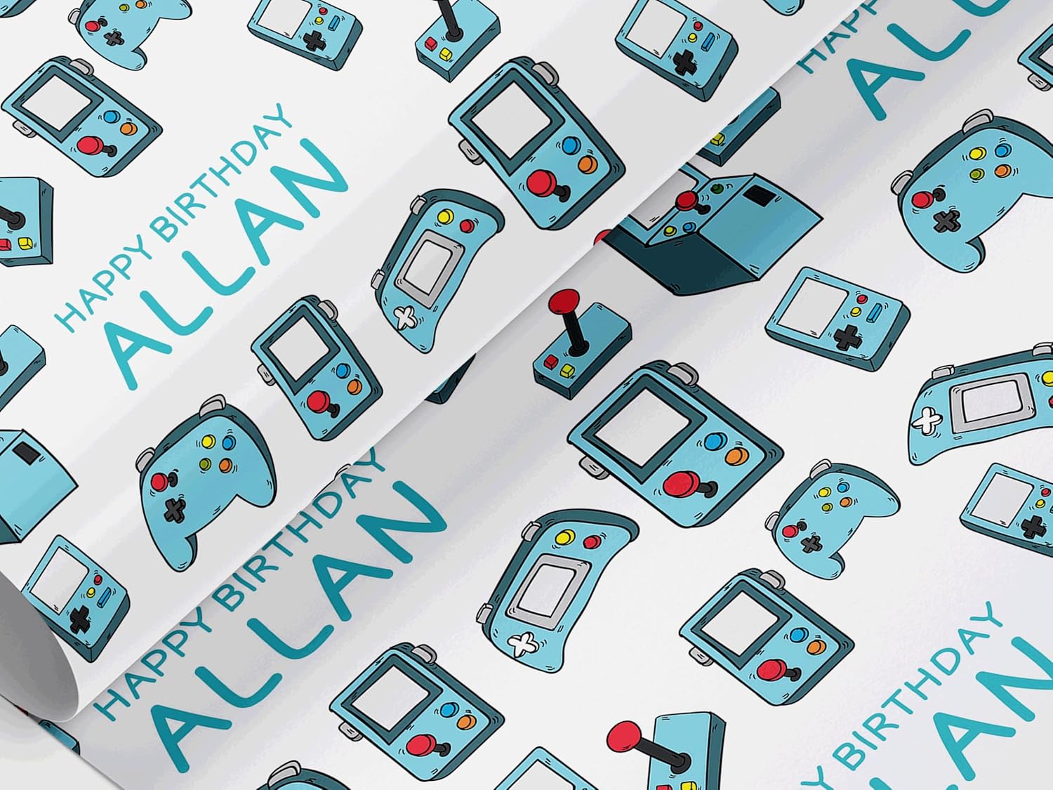 Personalised Wrapping Paper – Custom Gamer Gift Wrap for All Ages ...