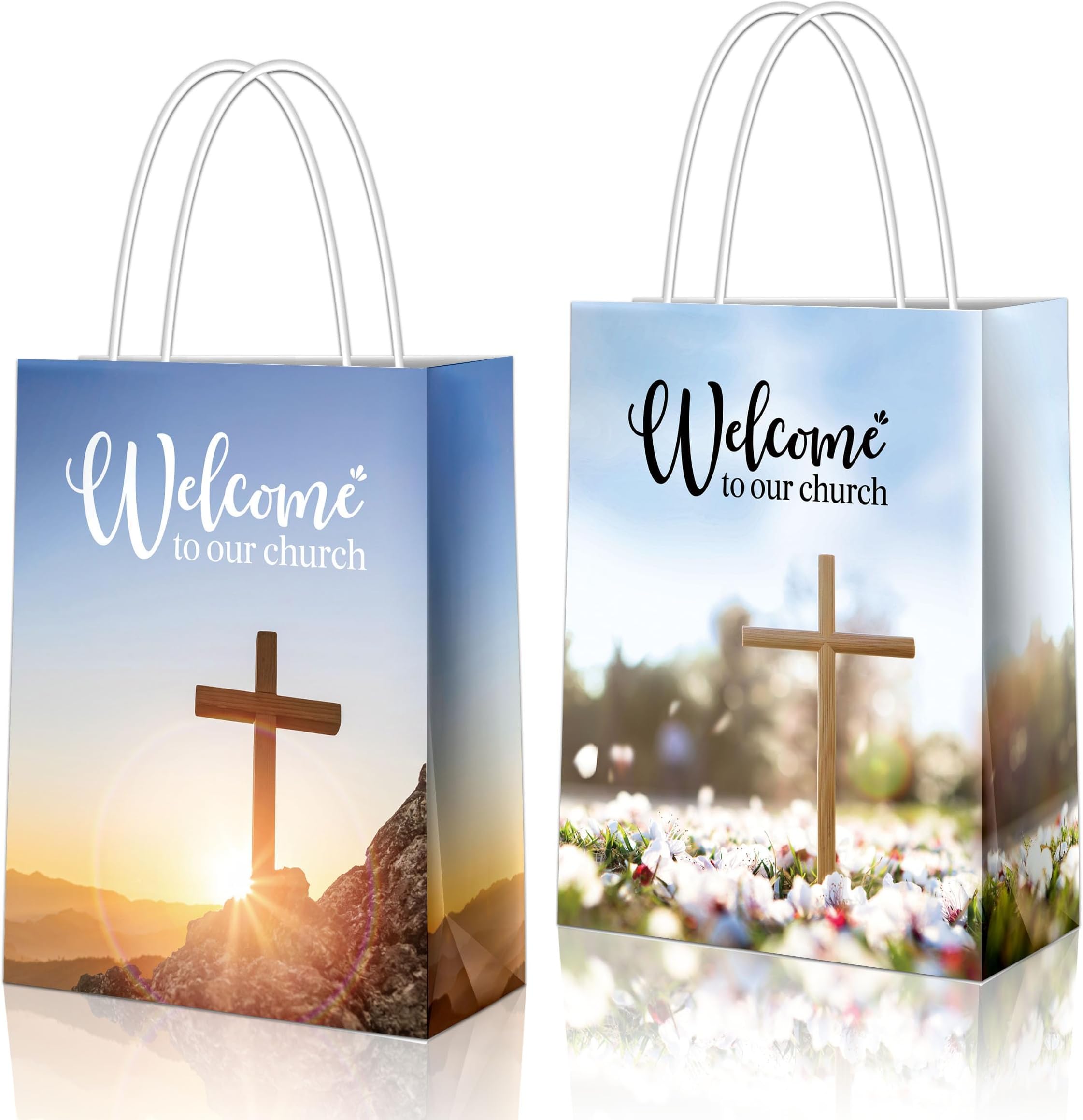 Amazon.com: Zhanmai 50 Pcs Christian Gift Bags Bulk with Handles 5.91 x ...