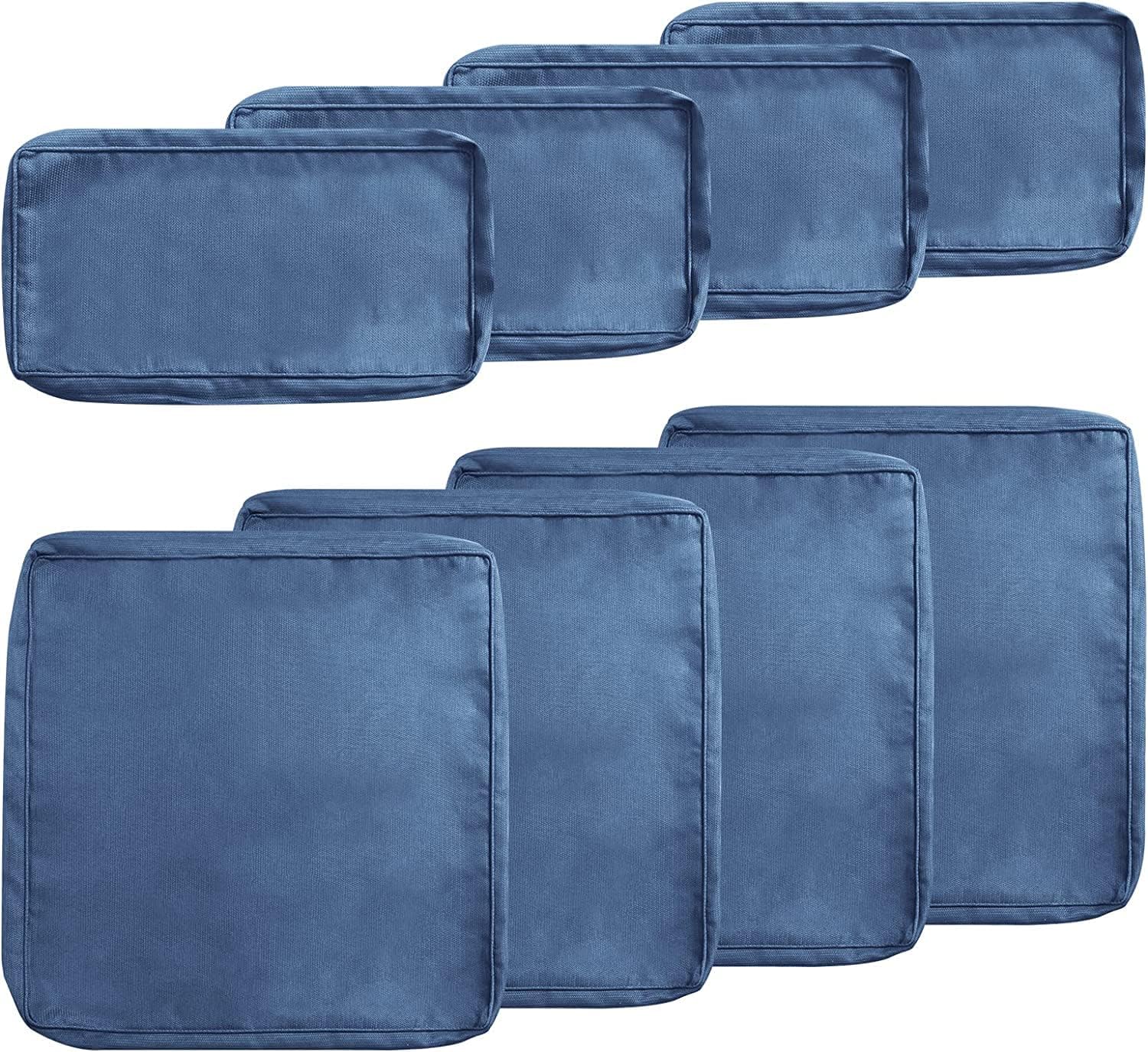 Amazon.com : Incbruce 8 Piece Outdoor Patio Cushion Covers Replacement ...