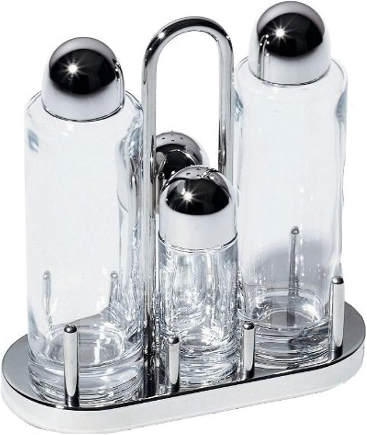 Amazon.com | Alessi Miniature Condiment Set in 18/10 Stainless Steel ...