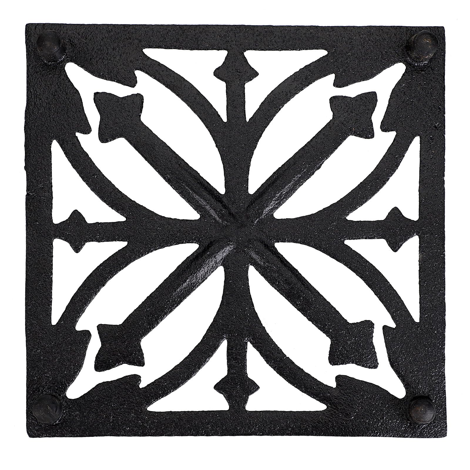SUMTree Heavy Duty Square Cast Iron Trivets, Decorative Trivet Mat Hot ...