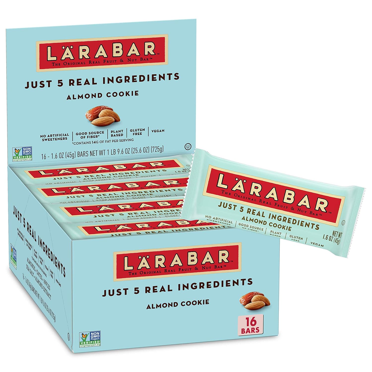 Amazon.com: Larabar Almond Cookie, Gluten Free Vegan Fruit & Nut Bars ...
