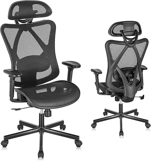 Amazon.com: Napfox Mesh Office Chair Ergonomic Desk Chair Back Height ...