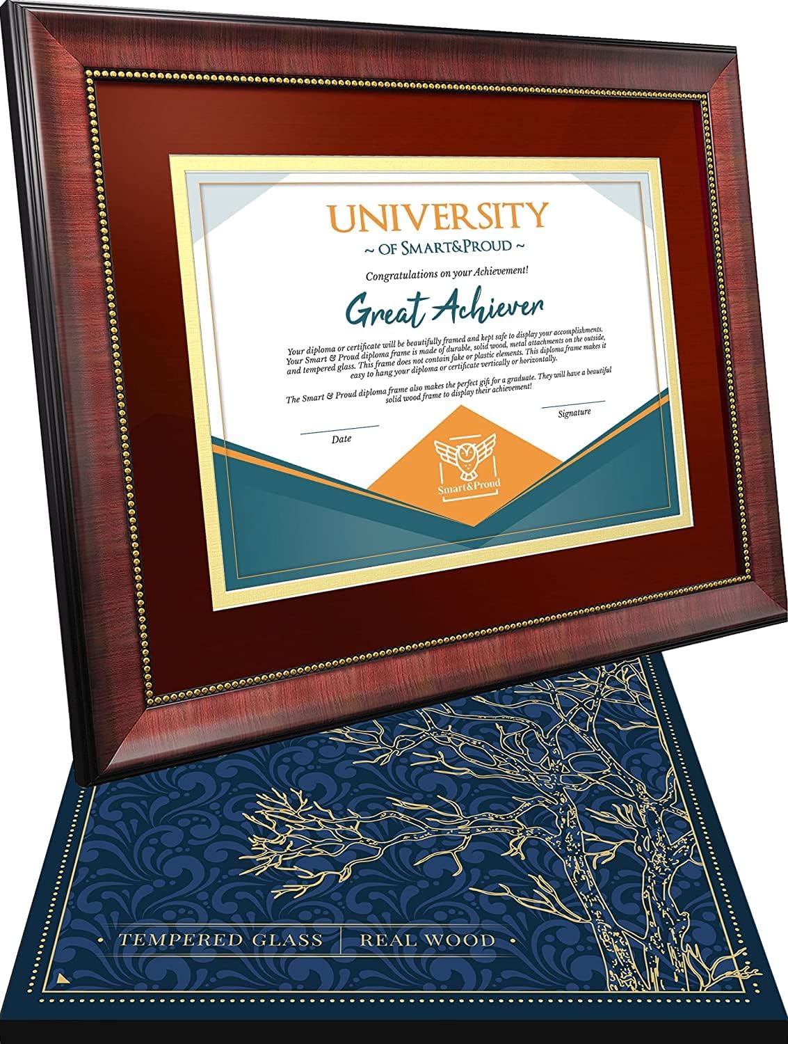 Amazon.com - Graduation High School Diploma Certificate 6x8 with 5x7 ...