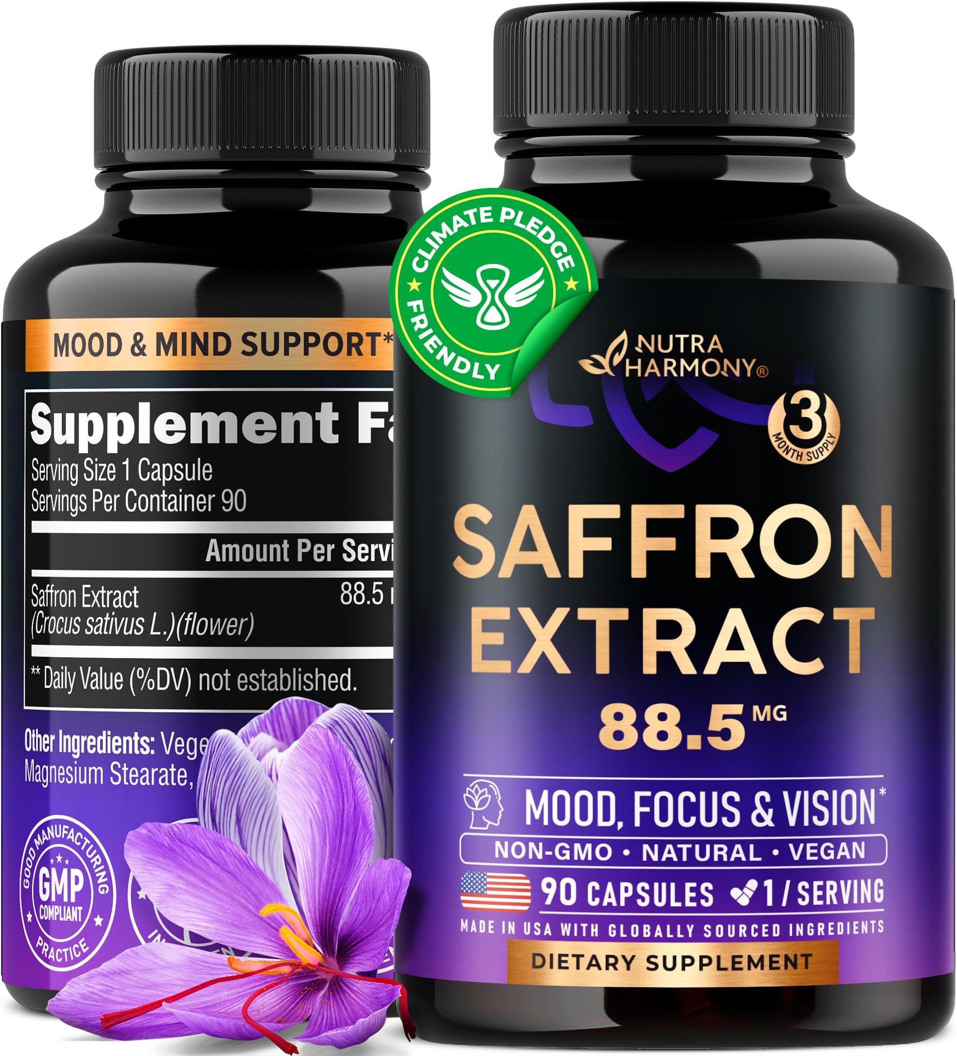 Amazon.com: Piping Rock Saffron Extract Supplement | 60 Capsules | Non ...