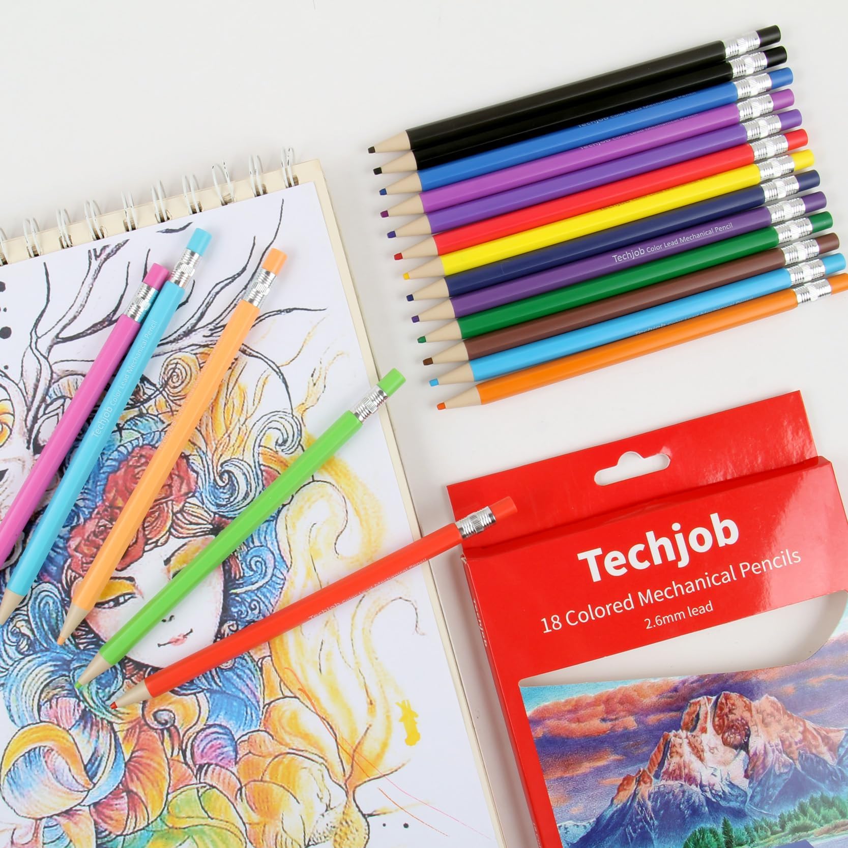 Amazon.com : Colored Mechanical Pencil 18pcs, 2.6mm : Office Products