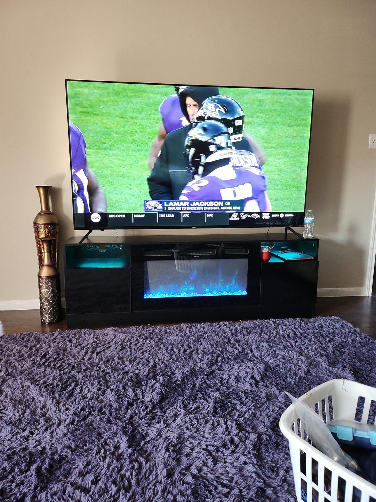 $45/mo - Finance TV Stand with Fireplace, LED Display Entertainment ...