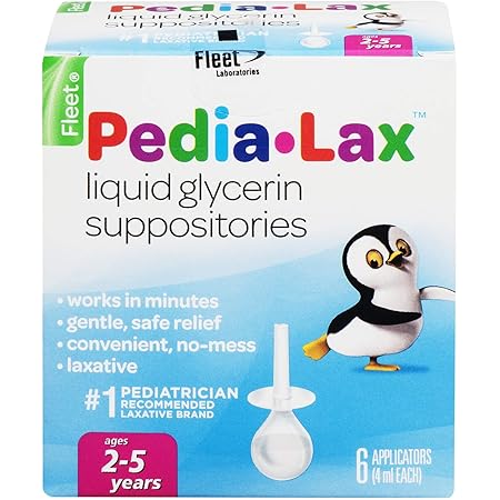 Amazon.com: Pedia-Lax Laxative Liquid Glycerin Suppositories for Kids ...