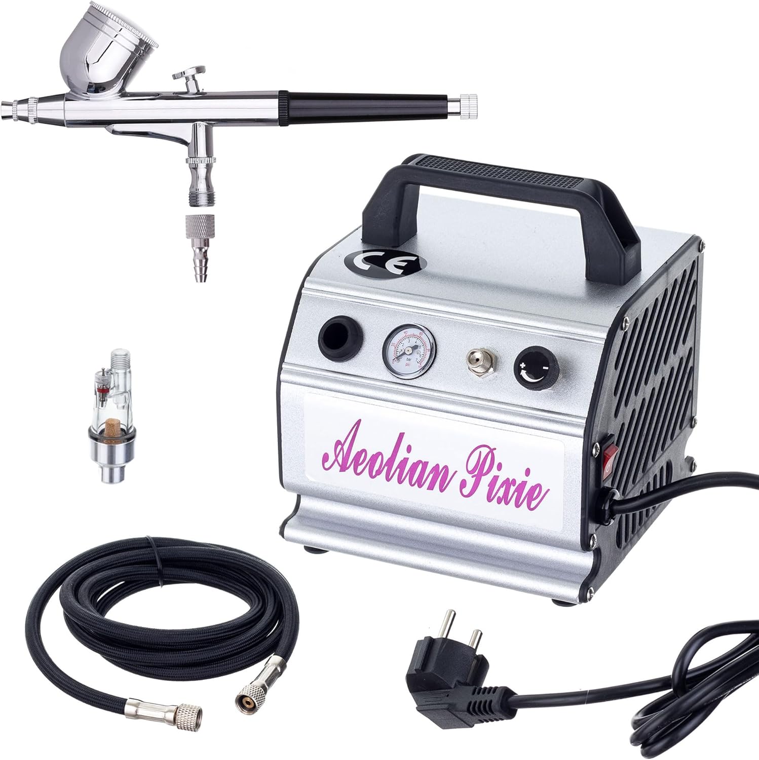 Mini Professional Airbrush & Regulator Filter Compressor Kit : Amazon ...