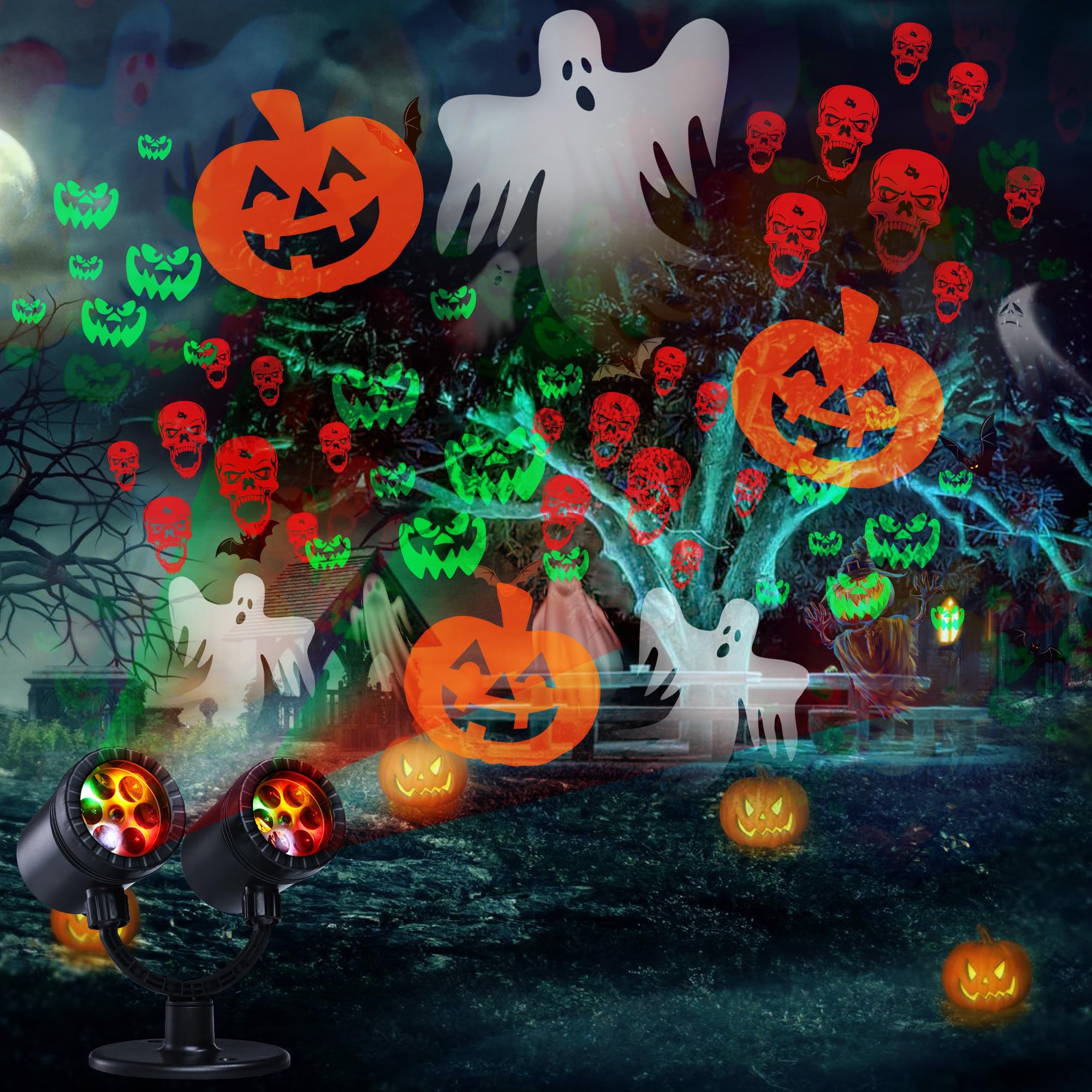 Amazon.com: Halloween Lights Projector, Halloween Decorations Lighting ...