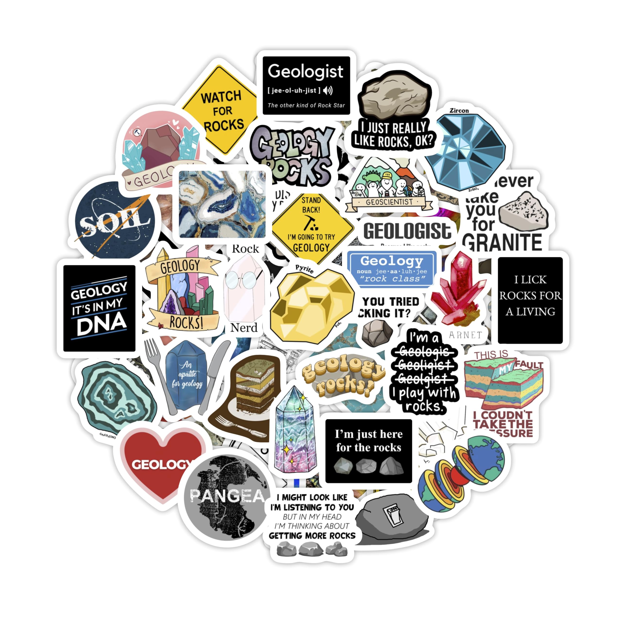 Amazon.com: 100Pcs Geology Stickers for Water Bottle and Laptop ...