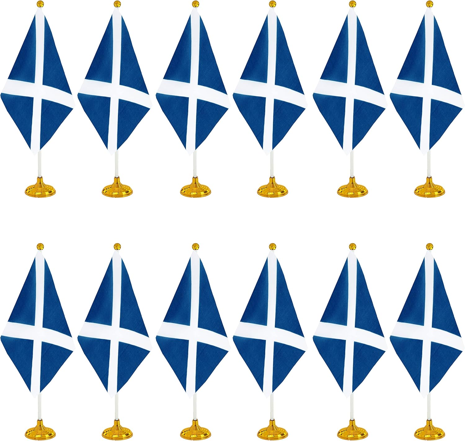 Amazon.com: WXTWK 12 Pack Scotland Flag Scot Desk Flag Small Mini ...