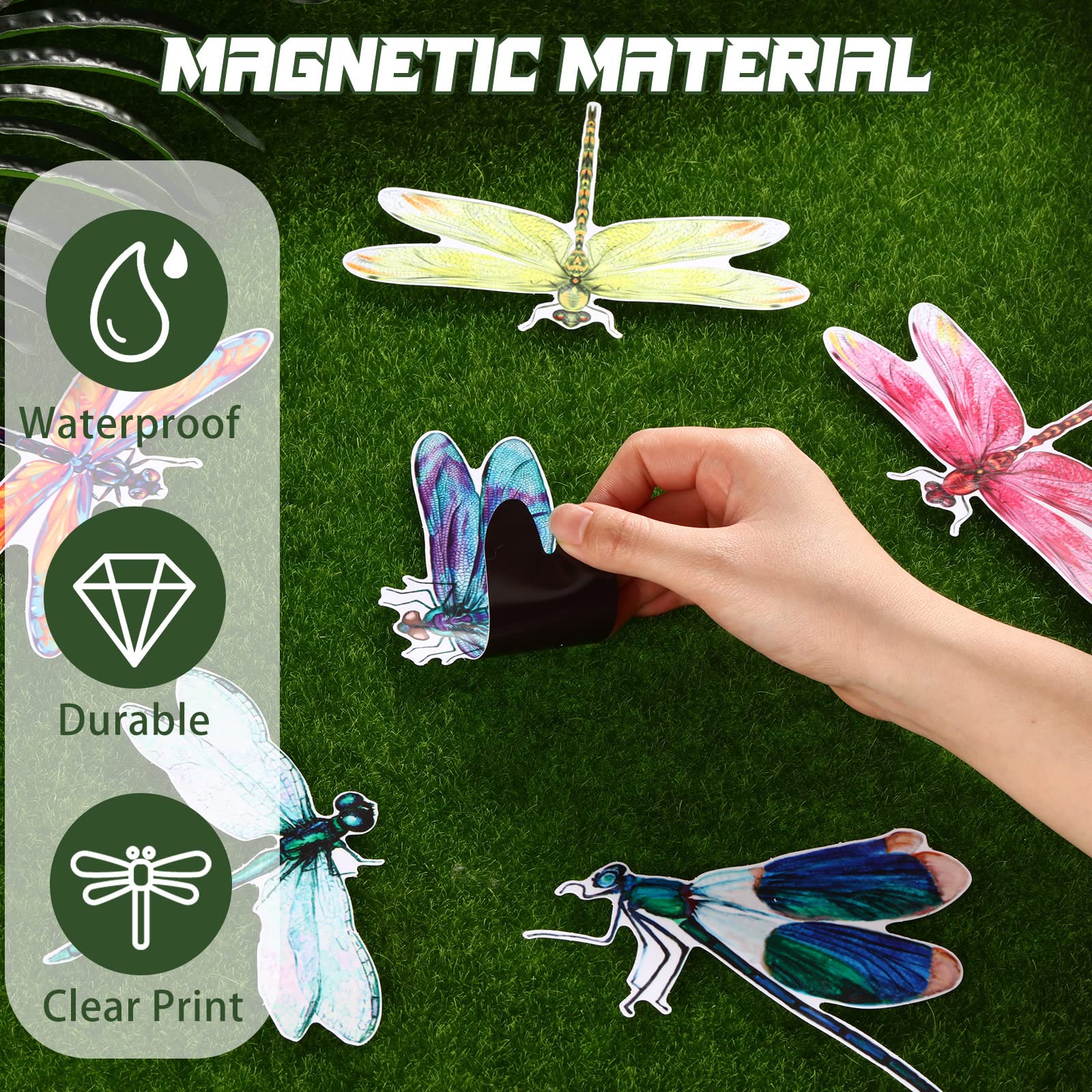 Snapklik.com : 12 Pieces Dragonfly Screen Door Magnets Double Sided ...
