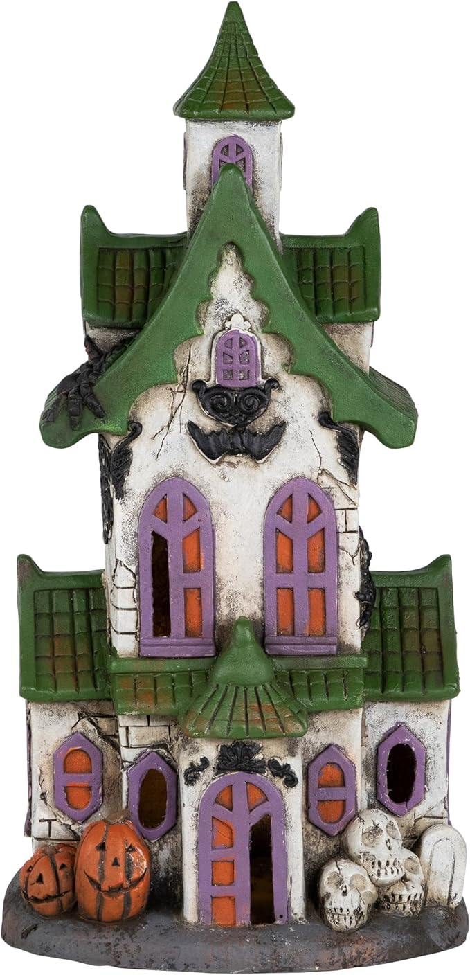Amazon.com: Northlight LED Lighted Haunted House Halloween Decoration ...