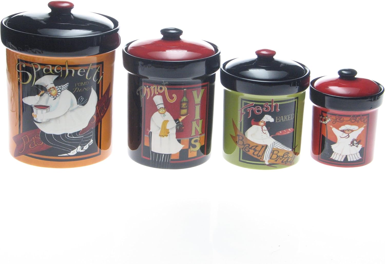 Amazon.com: Certified International International Chefs Canister Set ...