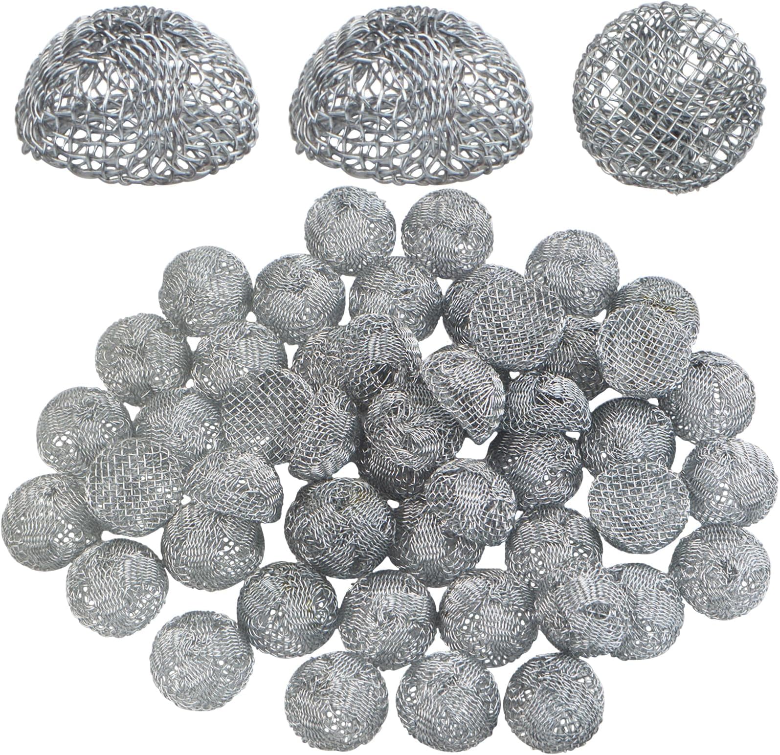Amazon.com: 50 Pieces 20 mm/0.78in Diameter Pipe Screen Filters Metal ...