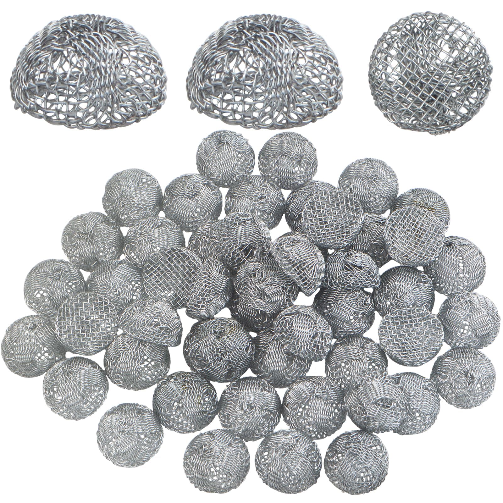 Amazon.com: 50 Pieces 20 mm/0.78in Diameter Pipe Screen Filters Metal ...