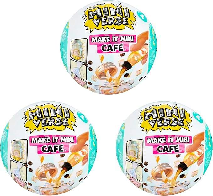 MGA's Miniverse - Make It Mini Foods Café Series 4 (3-Pack), Figures ...