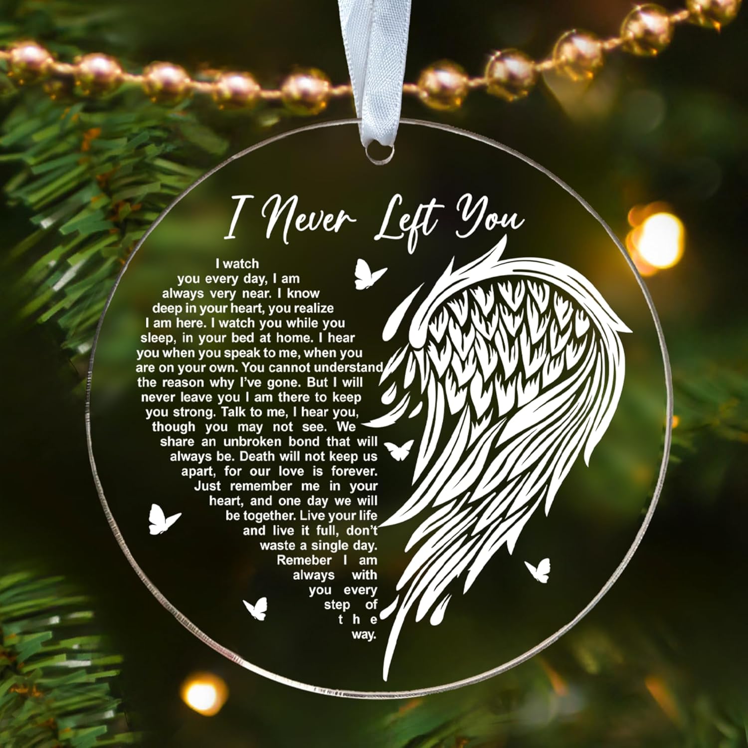 Memorial Ornament - Memorial Ornaments for Loss of Loved One - Memorial ...