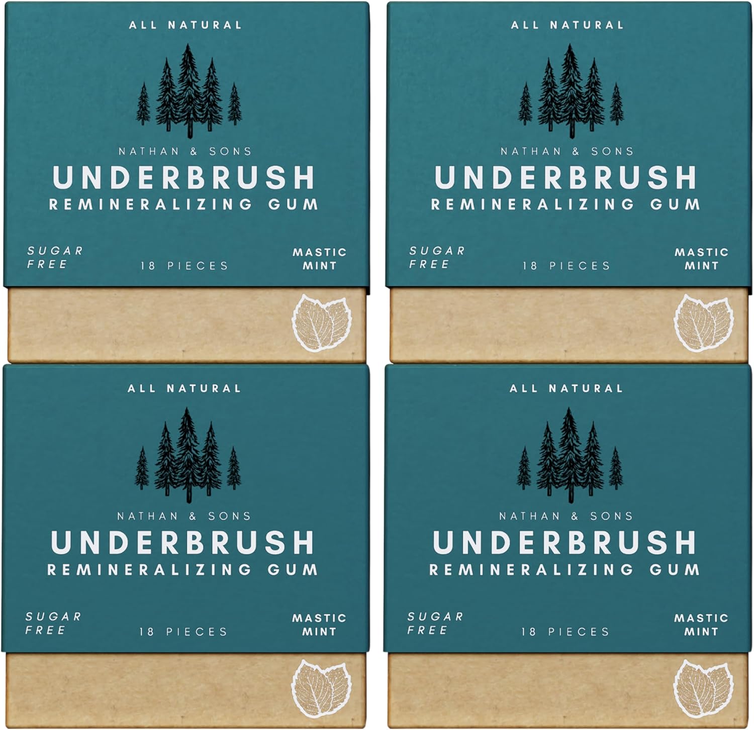 Nathan and Sons - Underbrush Gum - Sugarless Gum with Nano ...