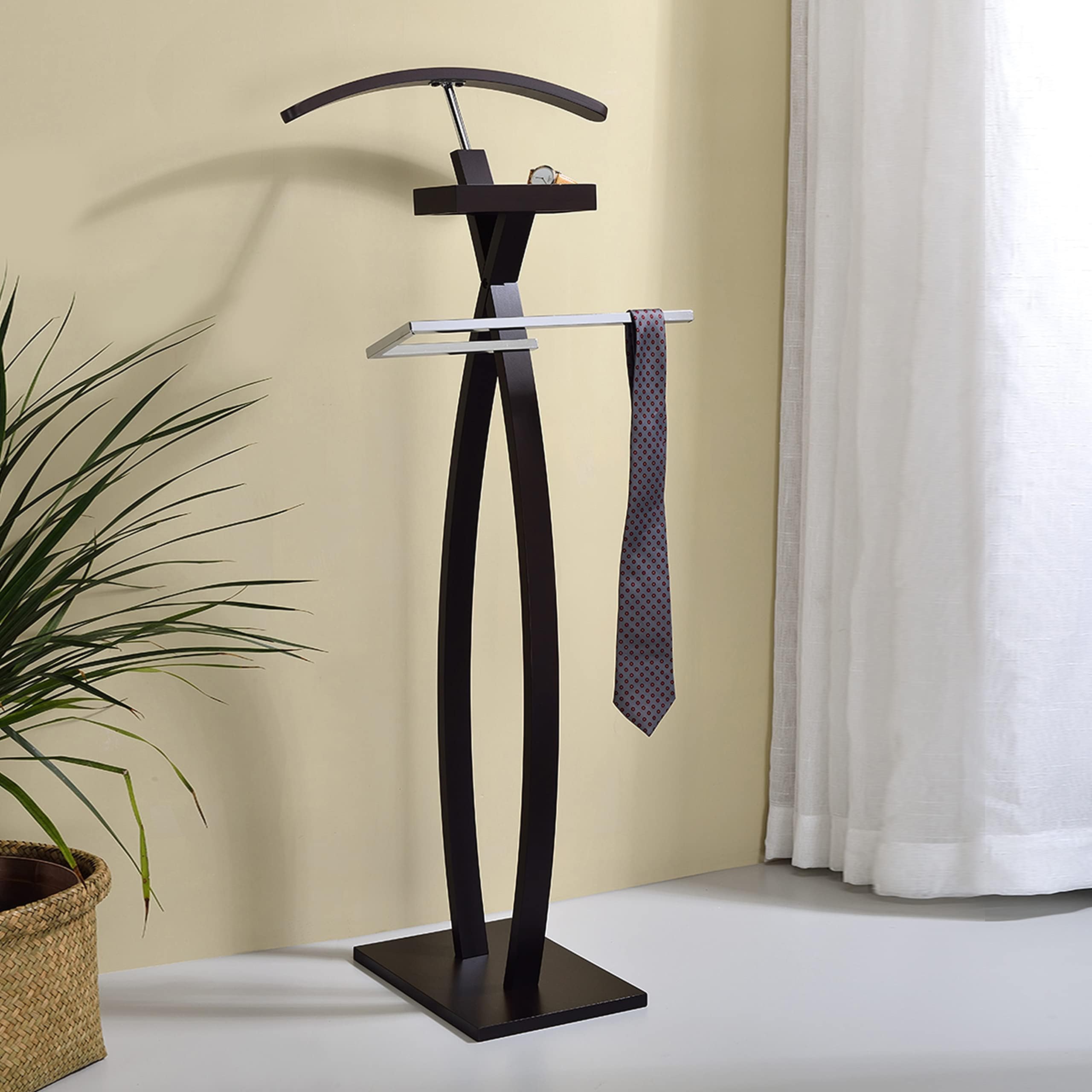 Amazon.com: HANLIVES Valet Stand for Man,Freestanding Clothes Stand ...